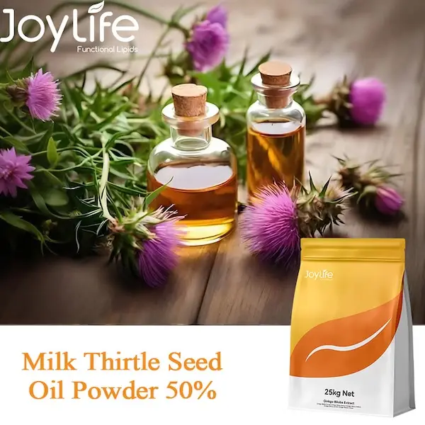 50% Milk Thistle Seed oil powder, Omega6,9 fat powder CWS, Rich in silymarin from Joylife ...